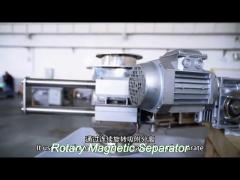 Aço inoxidável Remover de ferro rotativo separador magnético de alta intensidade Design resistente ao desgaste para seco / molhado