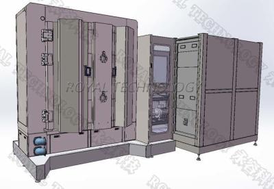 China Máquina de capa de la pulverización catódica del magnetrón de DC, sistema de capa plano desequilibrado de la pulverización catódica en venta