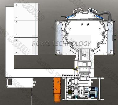 Cina Alta attrezzatura di deposito del film sottile di metallizzazione sotto vuoto, magnetron di CC e di MF che farfuglia il sistema di deposito in vendita