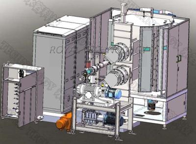 Cina Alta attrezzatura di deposito del film sottile di metallizzazione sotto vuoto, magnetron di CC e di MF che farfuglia il sistema di deposito in vendita