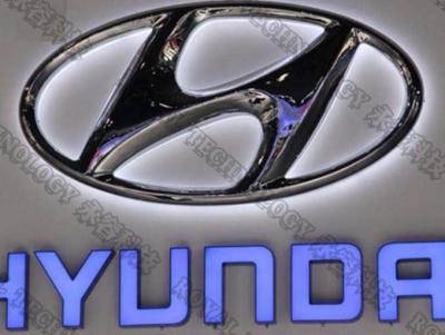 China PMMA  Illuminated 3D Led Car Logo Board,  Acrylic 3D Forming and Vacuum Metallizing Service for sale