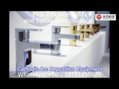 Hardware Decorative Pvd Gold Plating Machine , ZrN Light Gold Ion Plating System
