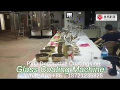 Glassware Gold Plating Machine 2-Sides Gold Color Reflection, Strong Adhesion TiN Gold Coating