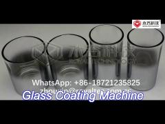 Glass PVD Coating Service, Cathodic Arc Plating Amber Color, Glassware Gold Plating Service