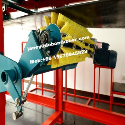 China Rotary Motorized Coal Mining Brush Belt Cleaner For Conveyor system for sale