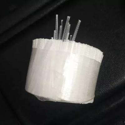 China Fibra reforçada concreta Macrofibers 54mm do polipropileno para a mineração da construção à venda