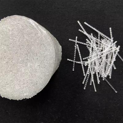 Cina Fibra di rinforzo concreta Macrofibers 54mm del polipropilene per estrazione mineraria della costruzione in vendita