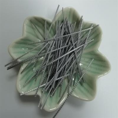 Cina 48mm hanno impresso la macro fibra della fibra sintetica pp del polipropilene per Shotcrete in vendita