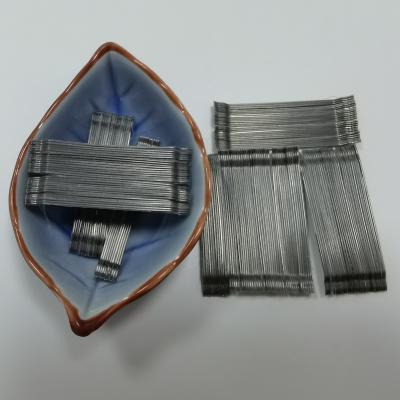Cina L'estremità agganciata incollata certificato del CE ha ondeggiato le fibre d'acciaio per il Frc Uhpc di armatura in cemento armato in vendita