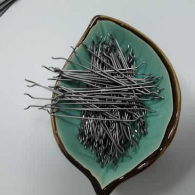 Cina L'estremità agganciata incollata certificato del CE ha ondeggiato le fibre d'acciaio per il Frc Uhpc di armatura in cemento armato in vendita