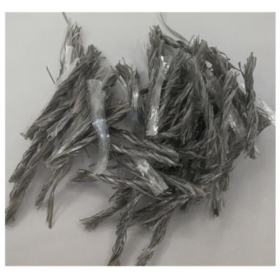 China 54mm Gemengde Polypropyleenvezel Twister en Mesh Form For Concrete Reinforcing Te koop