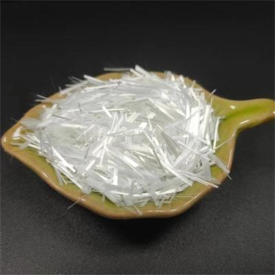 China 6mm White HD Glass Fiber For Anti Cracking And Reinforcement Concrete Te koop