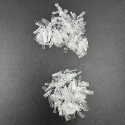 China 12mm, 18mm Virgin Material PP Mesh Fiber Polypropylene Mortar And Concrete Te koop
