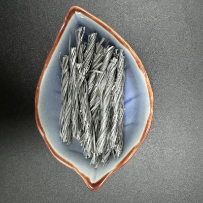China Forma de grupo retorcida de fibra de PP para el refuerzo del hormigón de cemento en venta