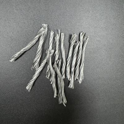 China Sterk combinatievermogen PP-vezel Twisted Bunchy-vorm voor betere dispersie in crackbestendige mengsels Te koop