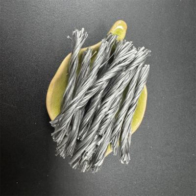 China formulário Bunchy torcido fibra 500T de 40mm PP para o reforço concreto à venda