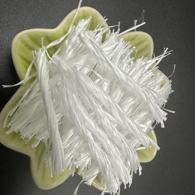 China De het Materiaalpp Vezel van het Bulidingspolymeer verdraaide Knoestige Vorm 500T voor Bestand Barst Te koop