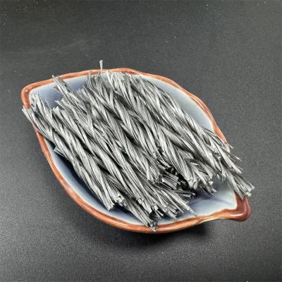 China La forma arracimada torcida fibra gris de Biture PP para que el refuerzo se agriete resiste y hormigón en venta