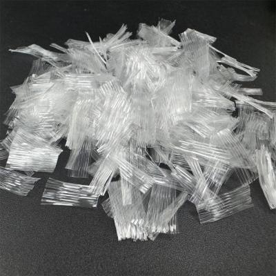 China Fibra de malla de PP de 10 mm mejora la resistencia a la tracción y la resistencia a la flexión para el hormigón. en venta