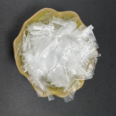China 12-20mm Polypropylenmaschene Faser verbessert die Qualität und Festigkeit der Betontechnik zu verkaufen