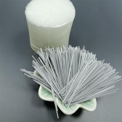 China Concrete pp Nylon Gewapende beton van polypropyleen het Macrovezels Te koop