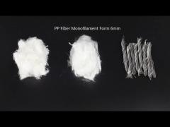 Monofilamenti di fibra di PP bianca per aumentare la resistenza alle crepe sulla superficie di officine industriali, magazzini e parcheggi