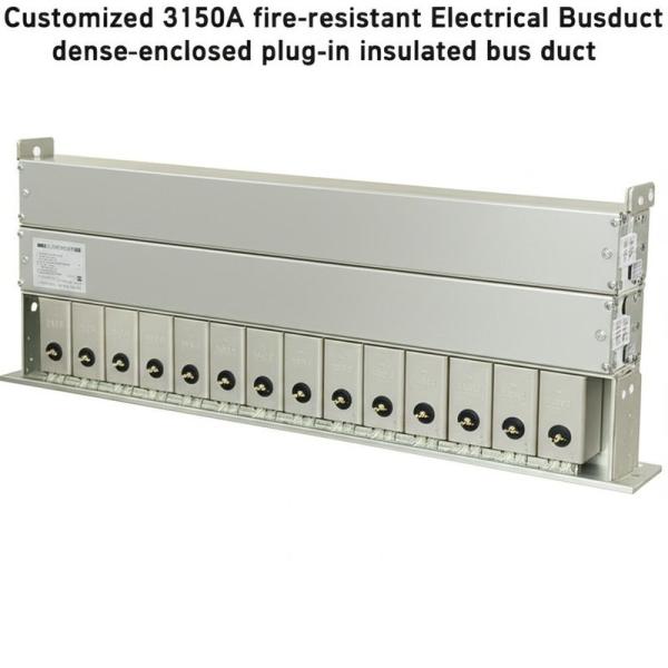 Quality Customized 3150A Insulated Electrical Busduct Dense Enclosed Plug In Busbar for sale
