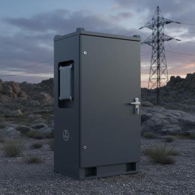 China Heavy-Duty All-Weather Outdoor Cabinet IP55 with Integrated Heat Exchanger and 60kA Protection for sale