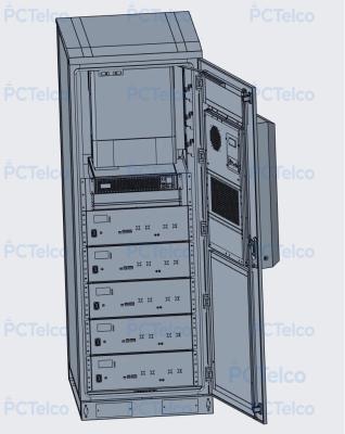 China OEM 40U Outdoor Telecom Cabinet with Air Conditioner for Solar Power System for sale