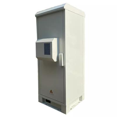 China PCTELCO 2.1M 42U Double Wall DC48V Floor Standing Outdoor Telecom Cabinet for sale