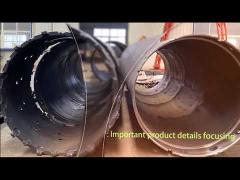 16mm Thick L1200mm Clay Drilling Bucket , Core Barrel Rock Auger For Excavator