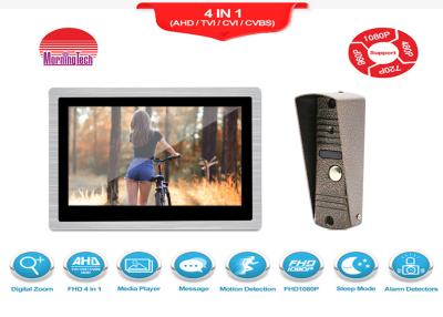China 10.1 inch wired color video door phone 1 monitor and 1 camera with doorbell for sale