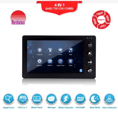 China Morningtech7 inch touch button AHD video door phone intercom system for home for sale