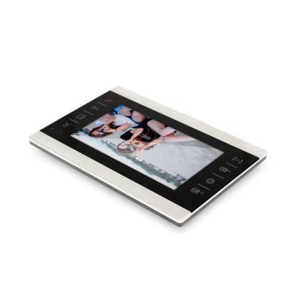 China Fashion design video door phone outdoor station and 7 inch indoor monitor video intercom for sale