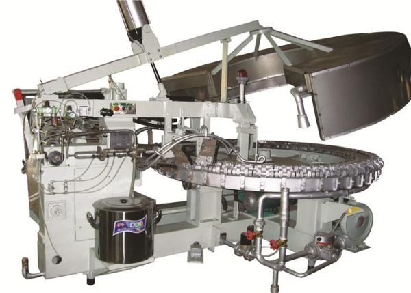 0.6MPa Ice Cream Waffle Cone Machine , Wafer Cone Making Machine Field Installation