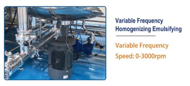 Full operational view of industrial homogenizer in production environment