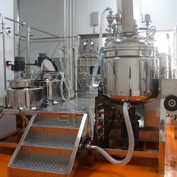 Quality Toothpaste Production Vacuum Emulsifying Machine Shampoo Homogenizer 300L-3000L for sale