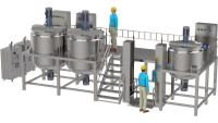 China Temperature Controlled Vacuum Emulsifying Mixer Machine Customized for sale