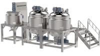 China Three Layers Vacuum Homogenizer Machine Steam/Electricity Heating for sale