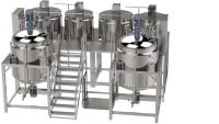 China Three Layer Liquid Detergent Making Machine With Homogenizing Head Double Jackets for sale