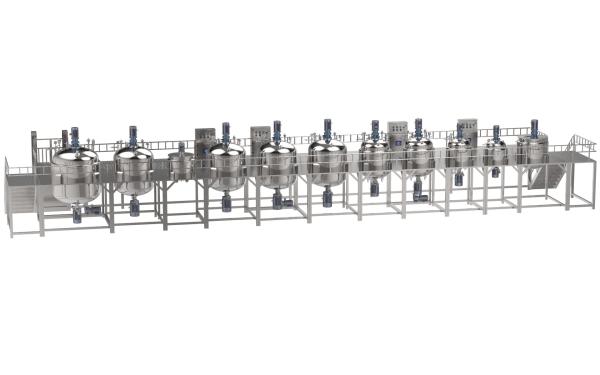 Quality Industrial Homogenizer Toothpaste Making Machine With High Shear Mixer for sale