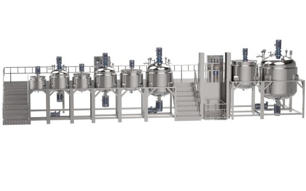 Quality Industrial Homogenizer Toothpaste Making Machine With High Shear Mixer for sale