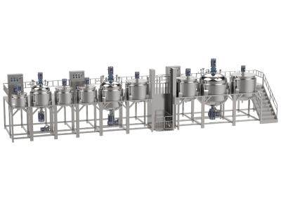 China Emulsionador a vácuo, misturador, máquina de fazer toothpatse com elevação hidráulica à venda