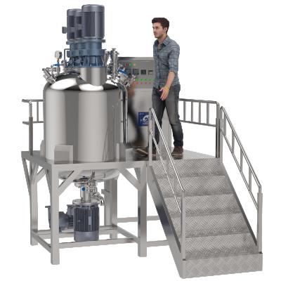 China Detergent Mixing Machine Stirring Tank Mixing Equipment Homogenizer Mixer Liquid Soap Shampoo Making Machine for sale