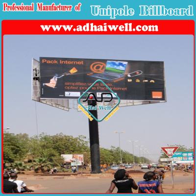 China Steel Structure Three Faces Spectacular Advertising Billboard for sale