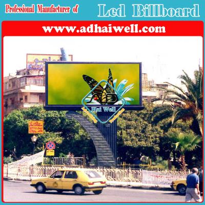 China Custom Design Outdoor Full Color Video LED Screens Billboard Steel Structure for sale