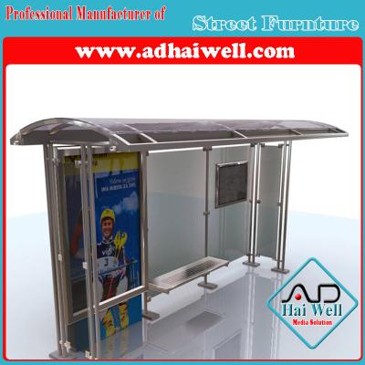 China Model Design Bus Stop Shelter for sale