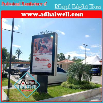 China China Street Advertising LED Scrolling Mupi Light boxwith 8 pcs Poster for sale