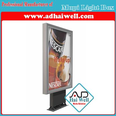 China Single Side LED Scrolling Outdoor Light Box for sale