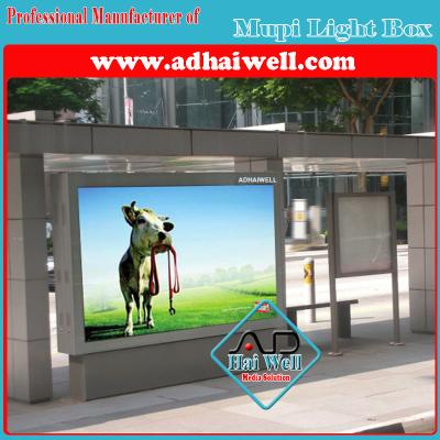 China Outdoor Lateral LED Mupi Scrolling Light Box on Street for sale